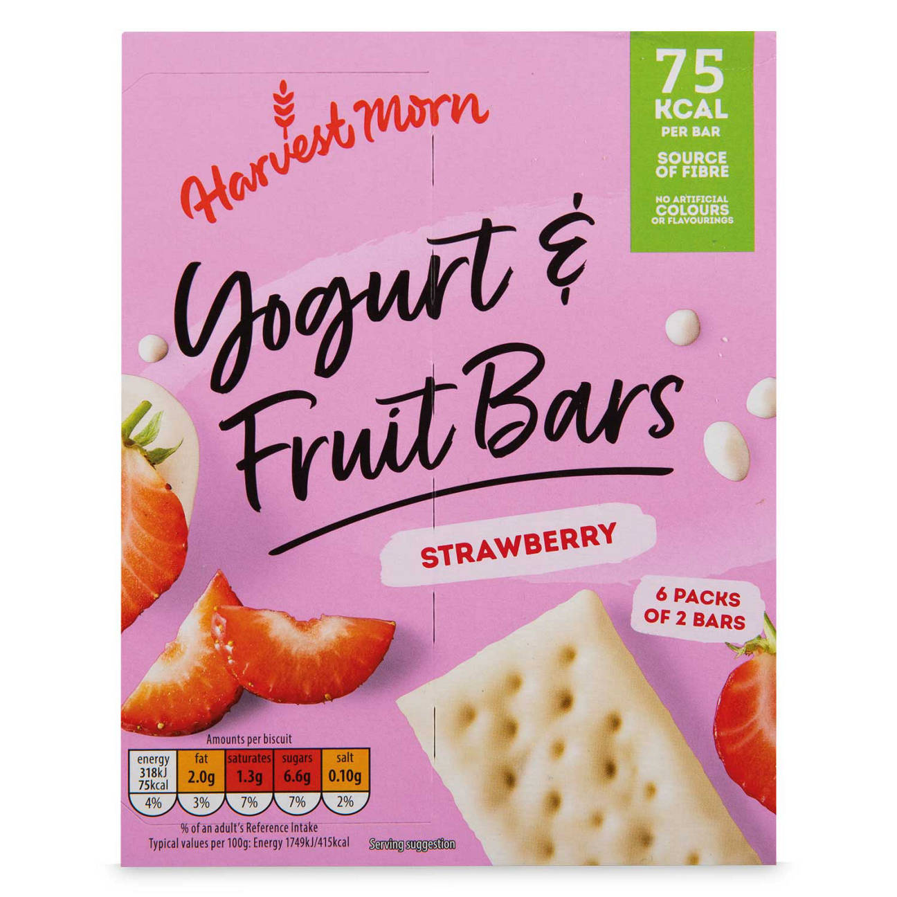 Yogurt & Strawberry Bars 6 Pack | ALDI UK